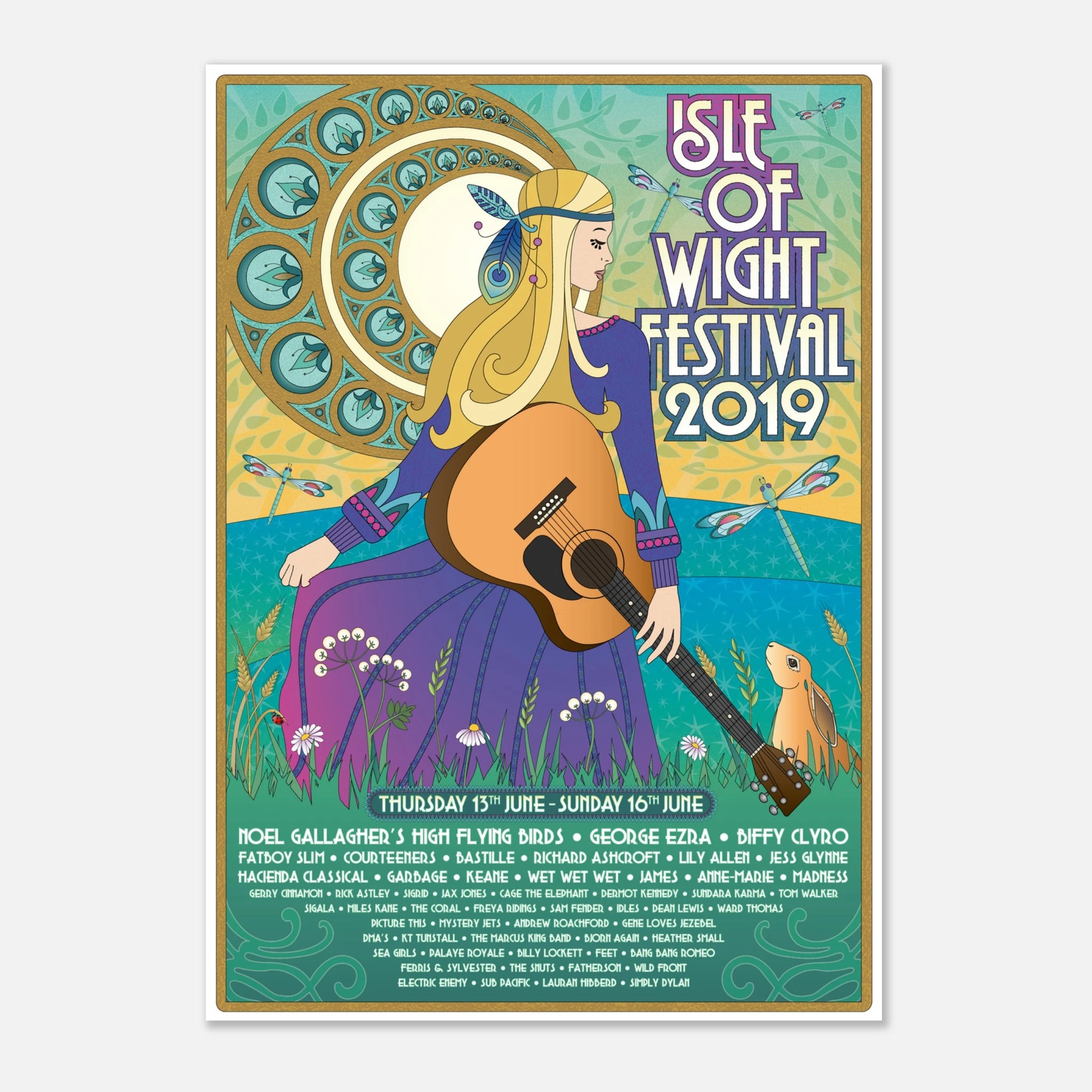 2019 Line Up Poster A2 Isle Of Wight Festival Shop