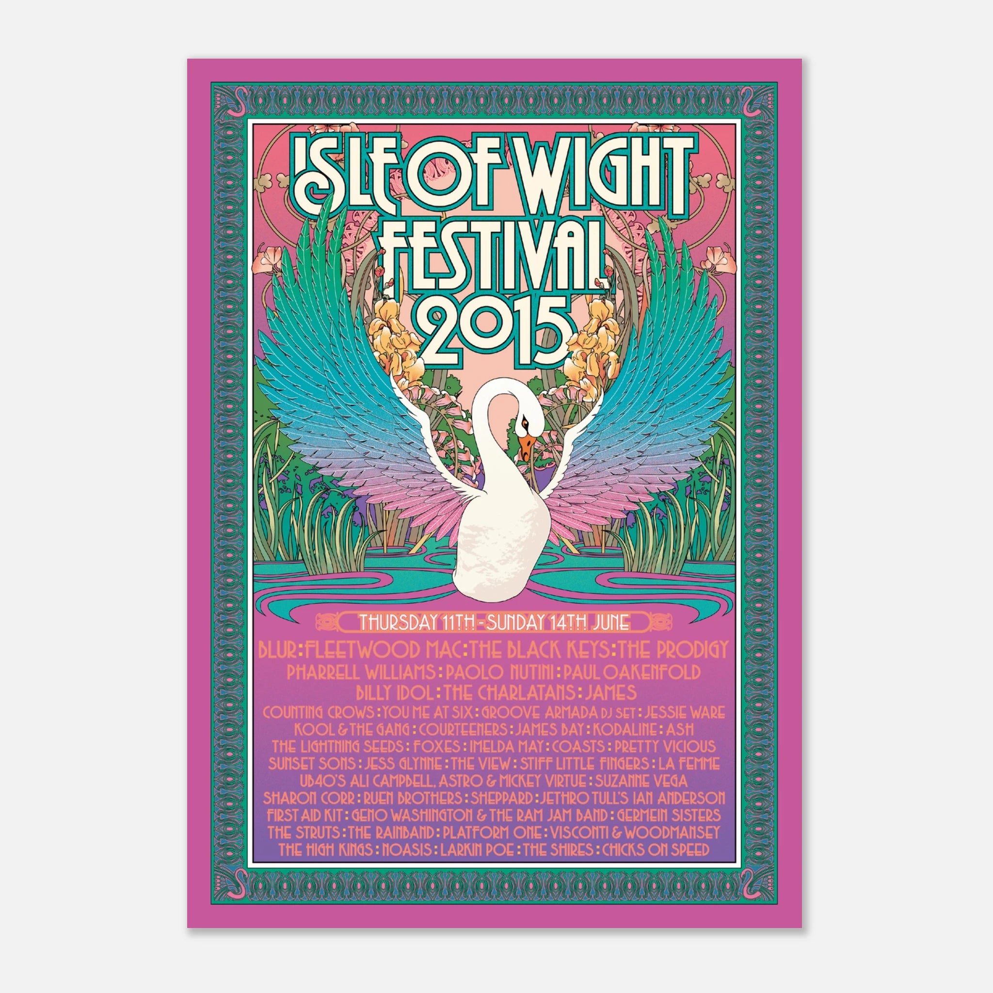 2015 Line Up Poster A2 – Isle Of Wight Festival Shop
