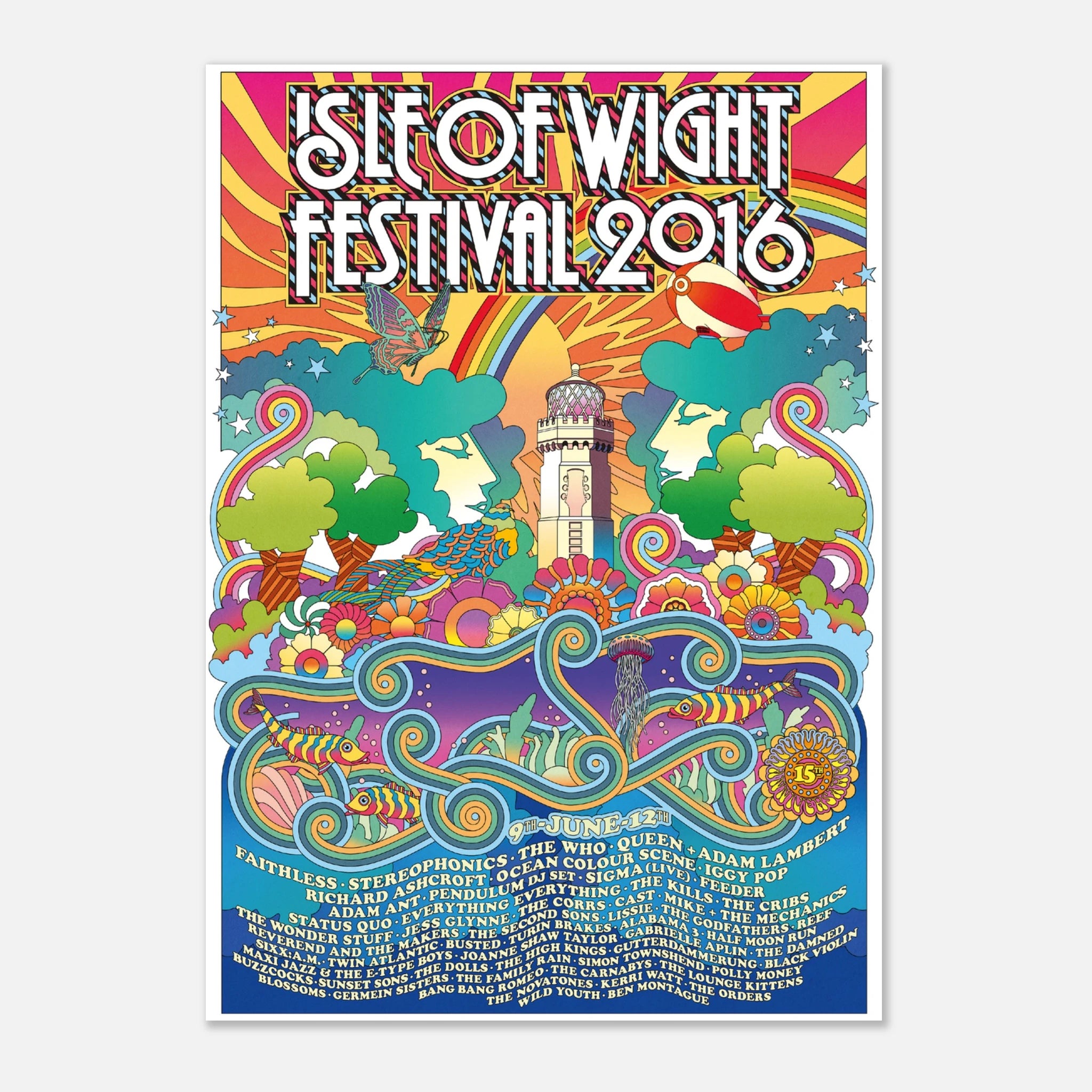 2016 Line Up Poster A2 – Isle Of Wight Festival Shop